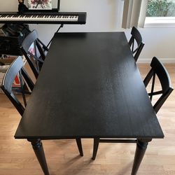 IKEA rosentorp dining table & 4 ingolf chairs – Ready My Space