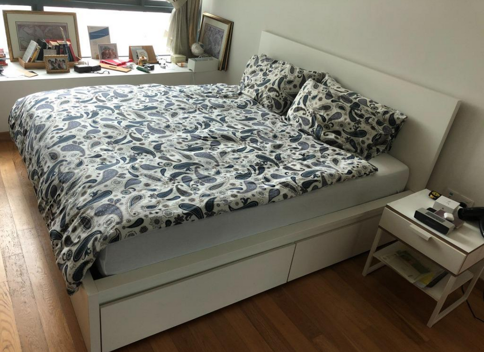 IKEA malm bed frame with 4 storage drawer – Ready My Space
