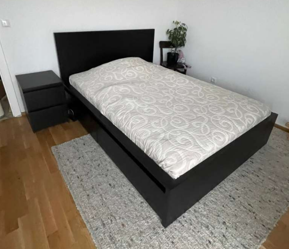 IKEA malm bed frame with 4 storage drawer – Ready My Space